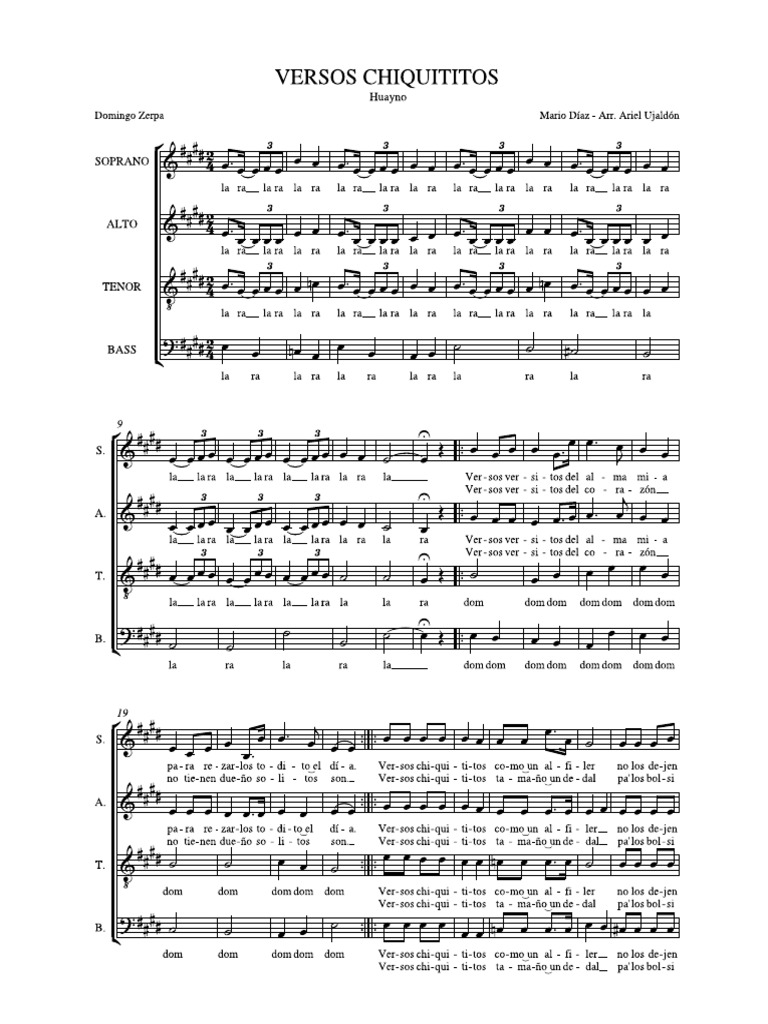 Versos Chiquitos PDF | PDF