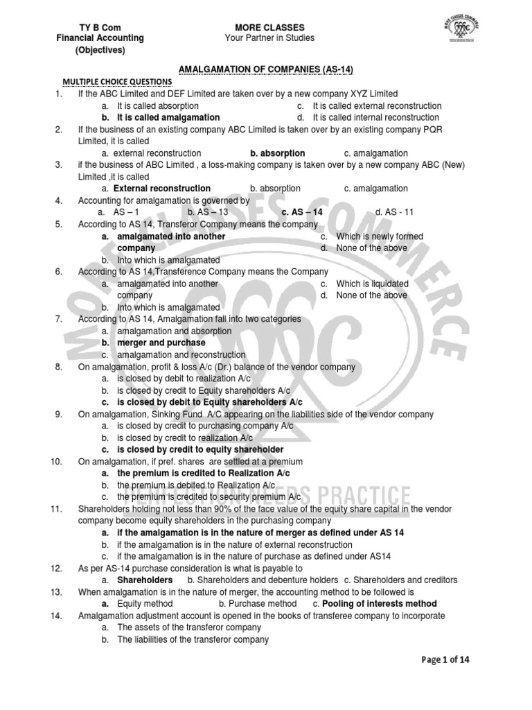 Financial Accounting Objectives Sem V PDF | PDF | Debits And Credits ...