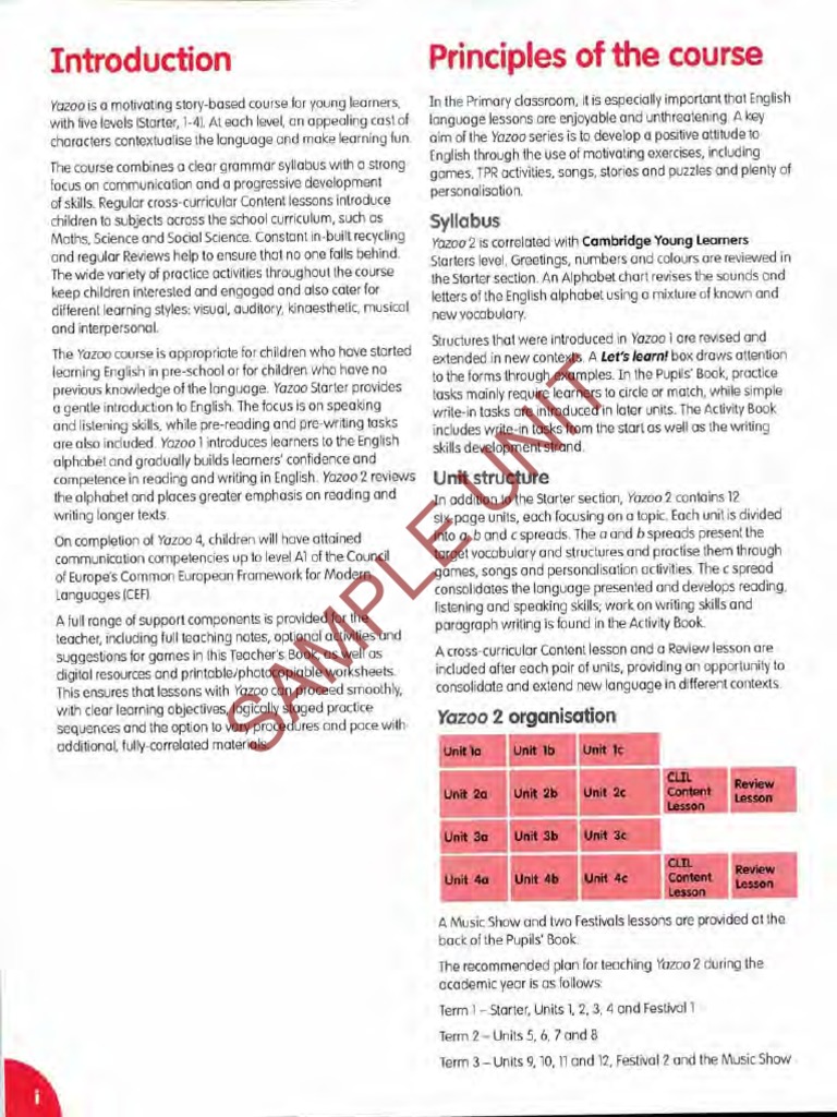 Yazoo Teachers Level2 | PDF