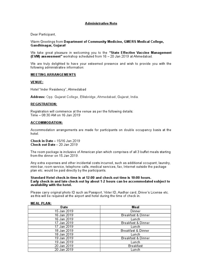 Administrative Note-Gujarat EVM Assessment | PDF | Service Industries ...