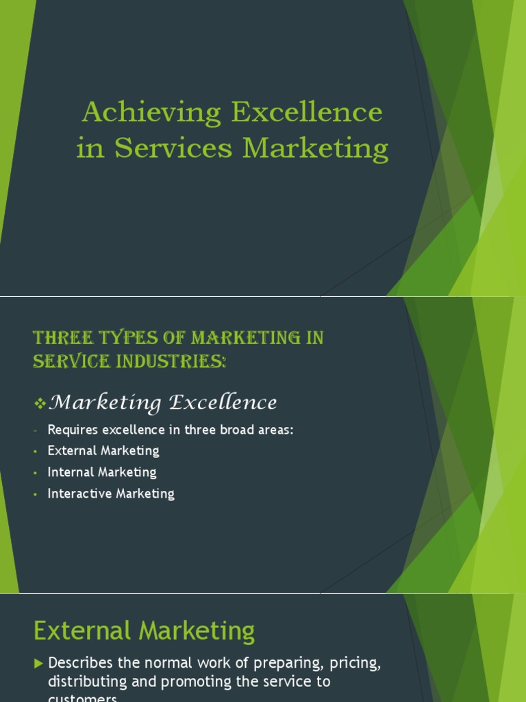 External Marketing in Service Excellence | PDF