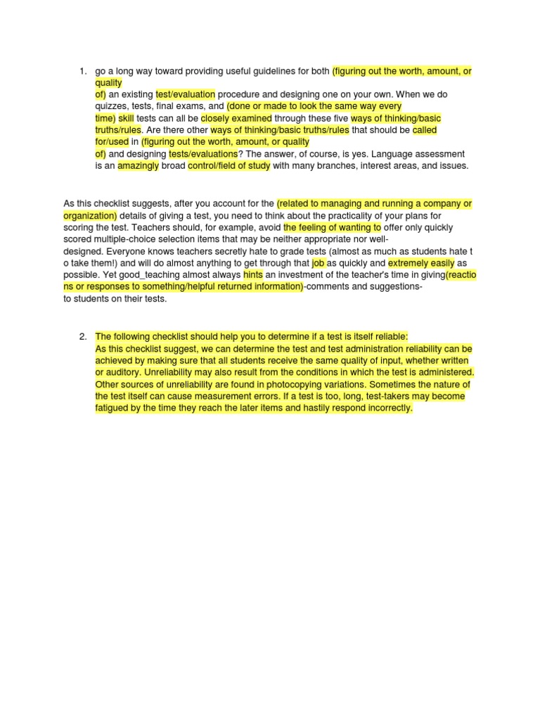 Language Assessment Guidelines and Practices | PDF