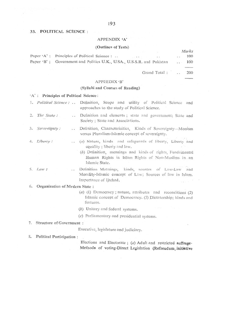 Political Science PDF | PDF