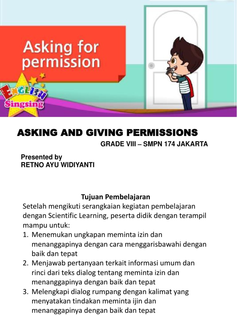 Grade 8 Permission Dialogues | PDF