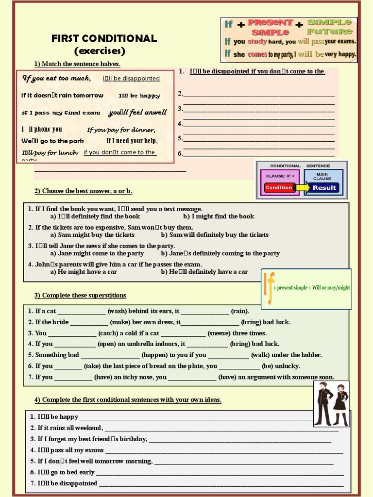 First Conditional Exercise | PDF