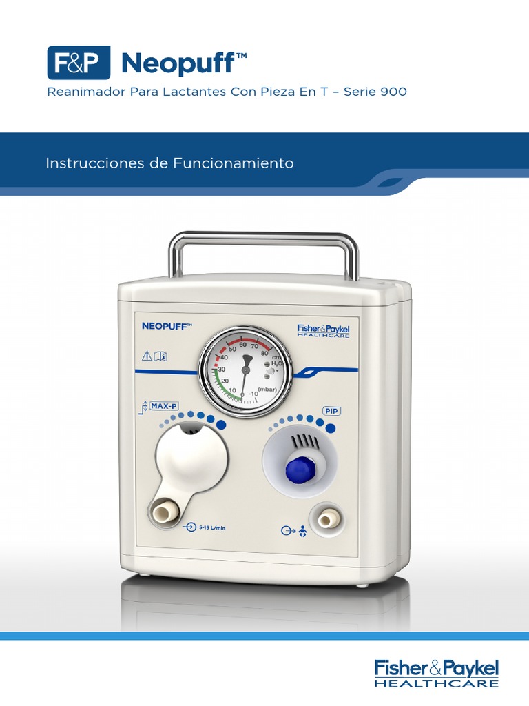NEOPUFF Manual de Uso | PDF | Reanimación cardiopulmonar | Oxígeno