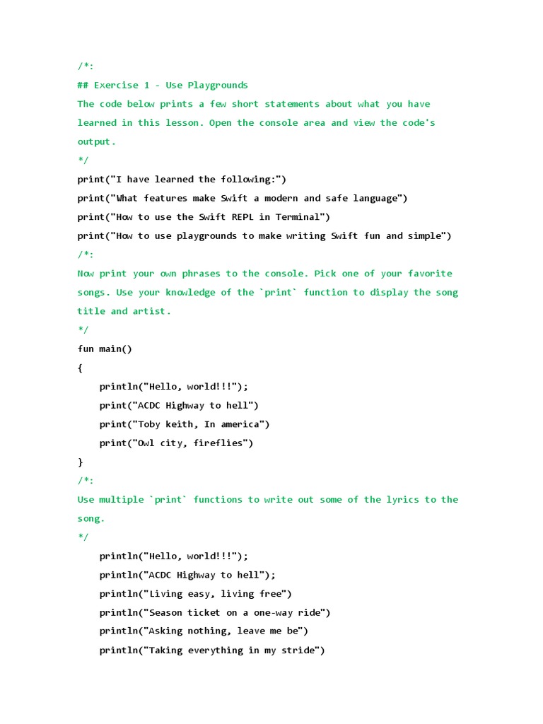 Exercise 1 Pdf Variable Computer Science Computer Engineering