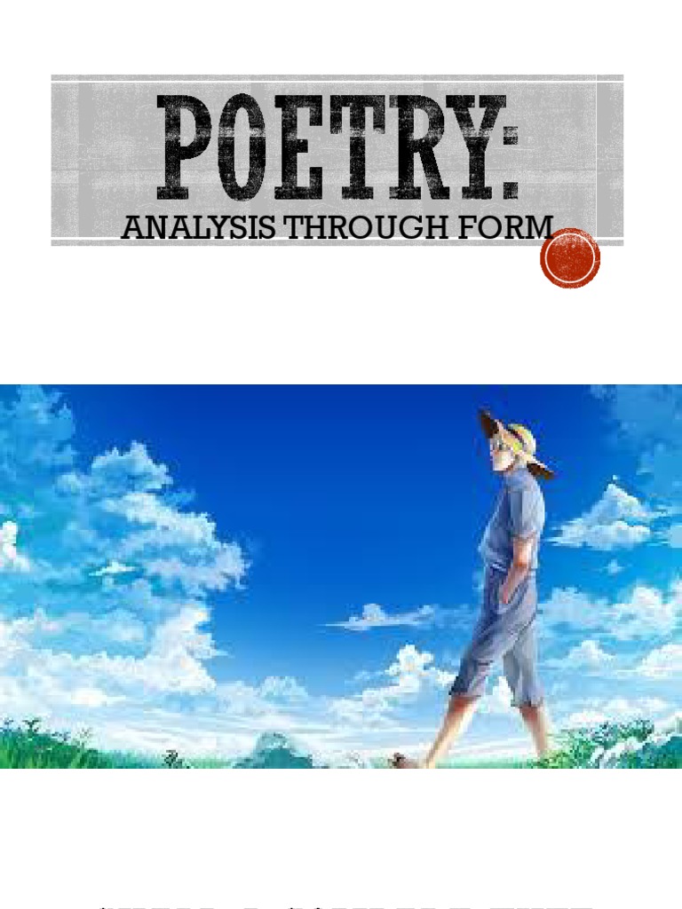 Content 4 Poetry Analysis Through Form | PDF | Poetry