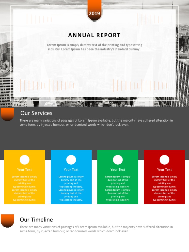 Annual Report: Lorem Ipsum Is Simply Dummy Text of The Printing and ...