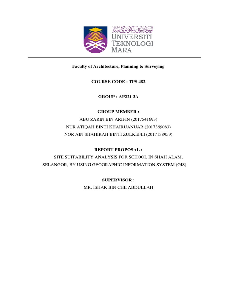 Proposal Advanced in Gis | PDF | Geographic Information System ...