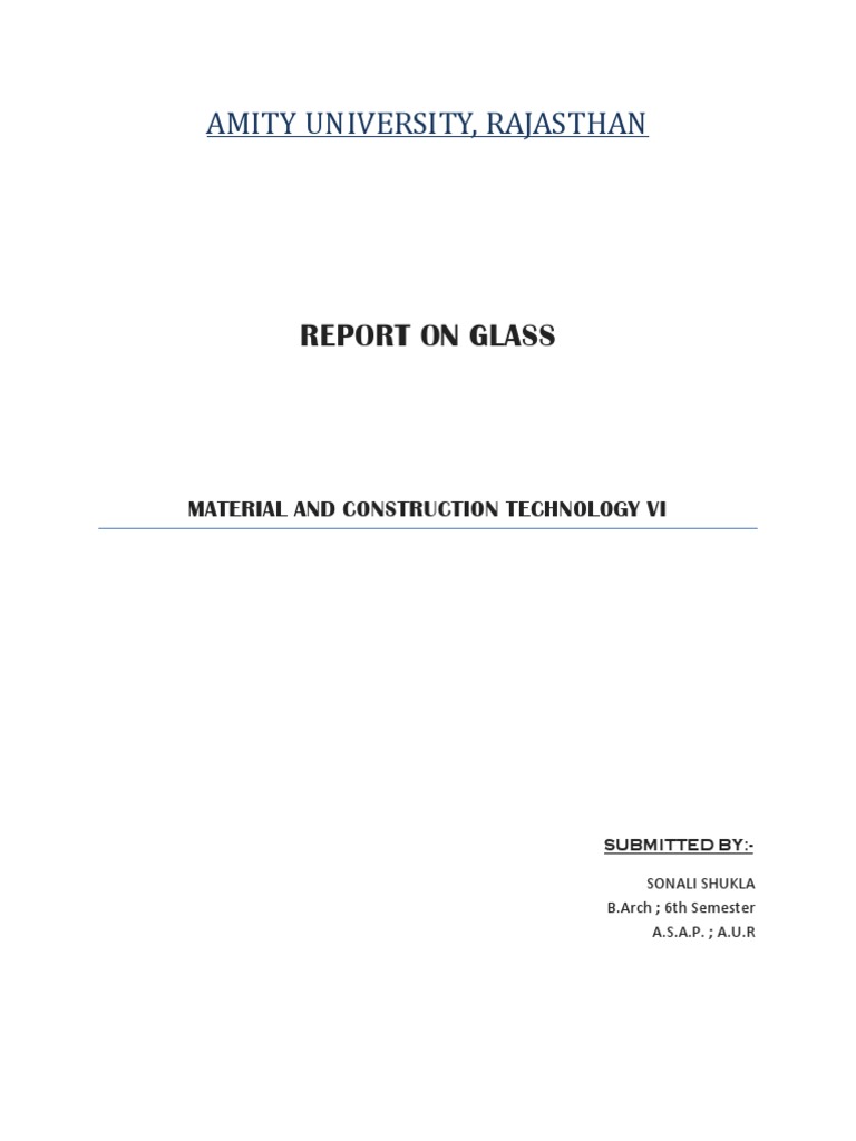 Glass As Building Material | PDF | Glasses | Window