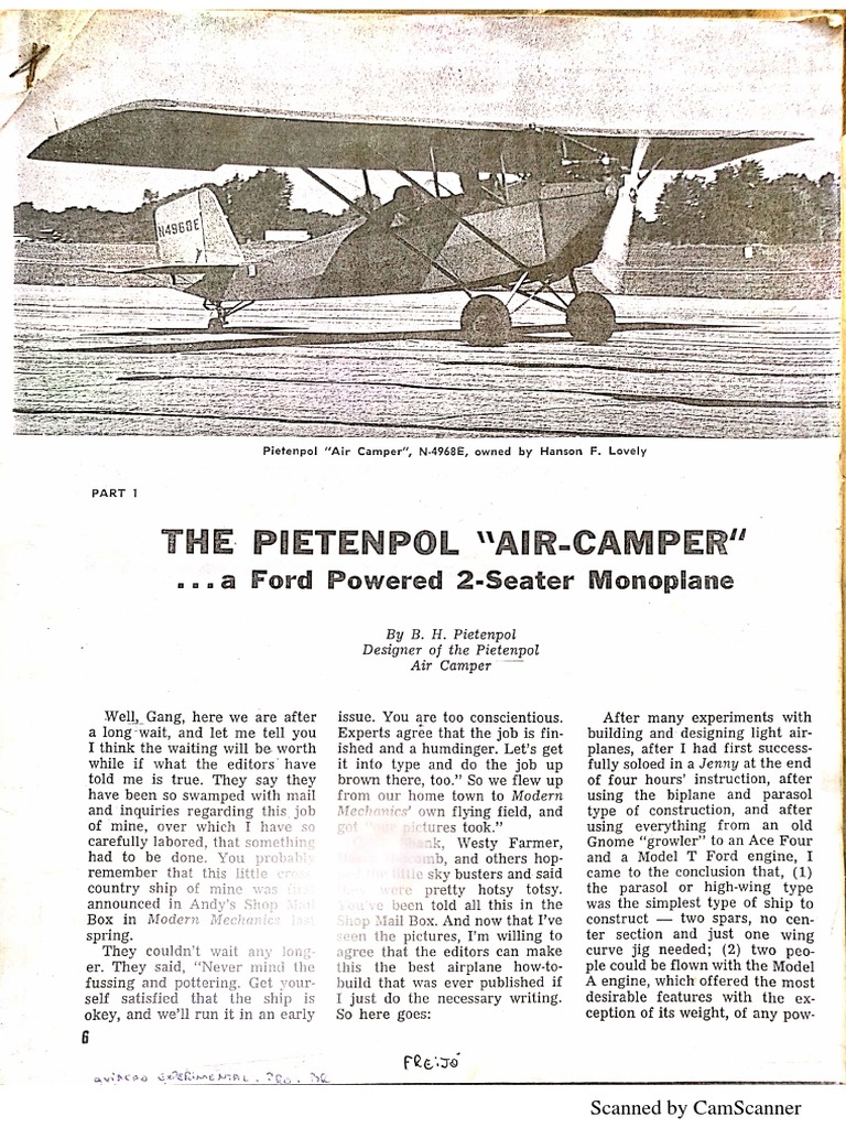 Pietenpol Air-Camper | PDF