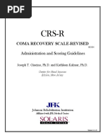 Coma Recovery Scale - Revised (CRS-R) PDF | PDF | Coma | Finger
