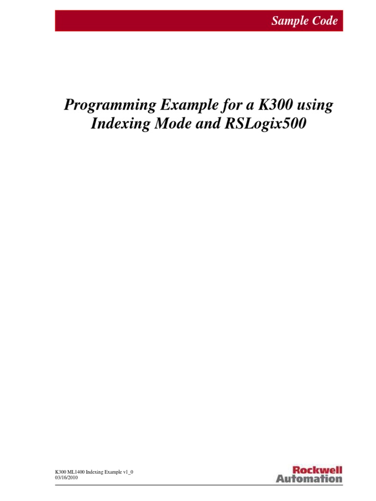 K300 Drive Indexing Guide | PDF | Acceleration | Disclaimer