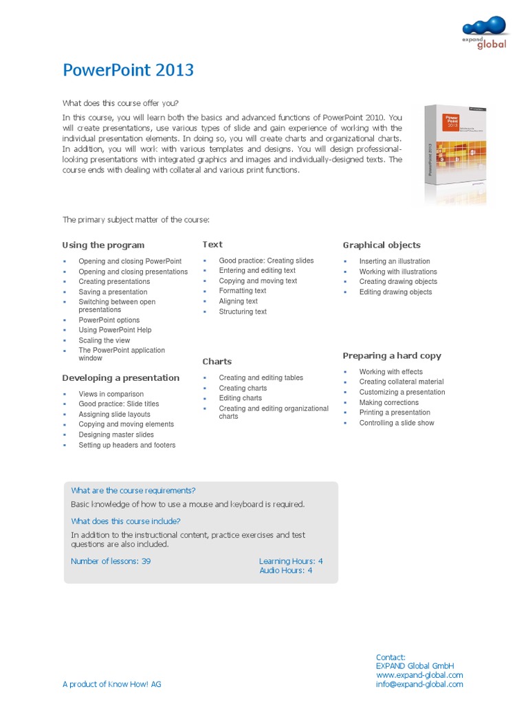 Powerpoint 2013 Using The Program Text Graphical Objects Pdf
