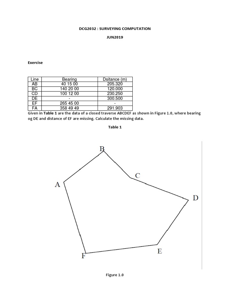 Exercise Bab 2 Survey Computation | PDF