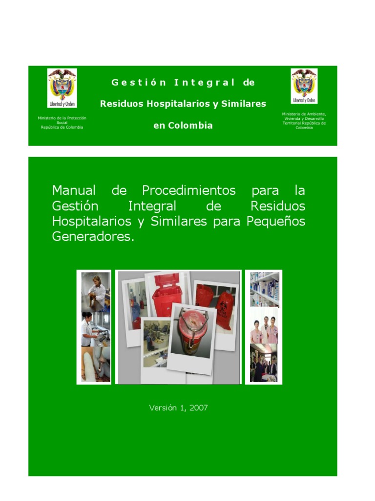 Manual - Procedimiento Pgirs Secatria Salud Dep A | PDF | Residuos | Farmacéutico