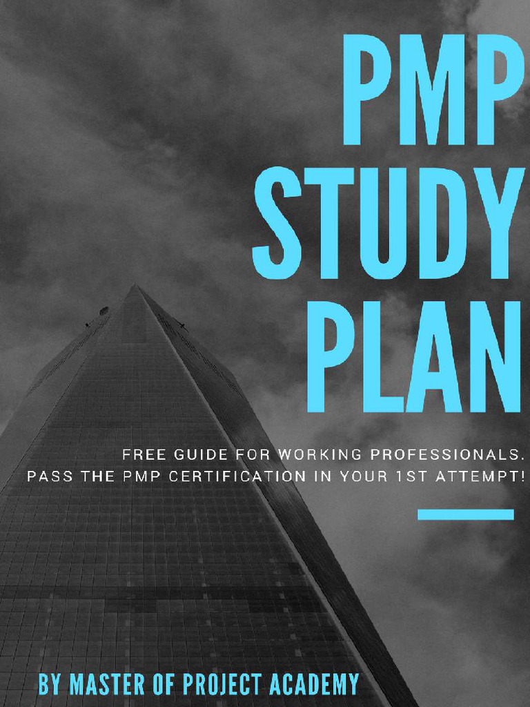 PMP Study Plan PDF | PDF | Project Management Professional | Workweek ...