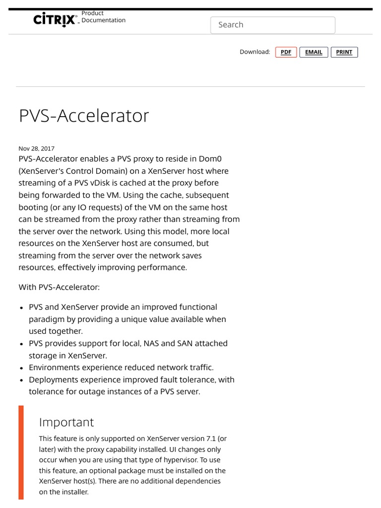PVS Accelerator | PDF | Proxy Server | Virtual Machine