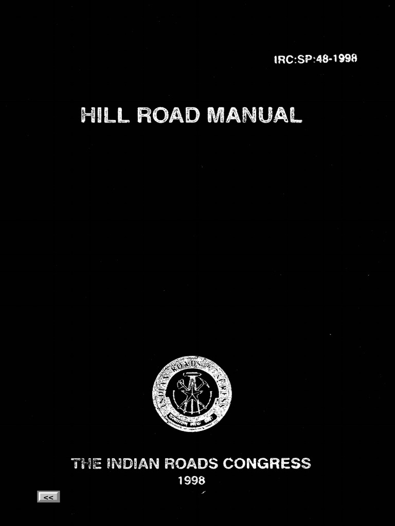 IRC SP 48-1998 Hill Road Manual - 1 PDF | PDF | Snow | Road Surface