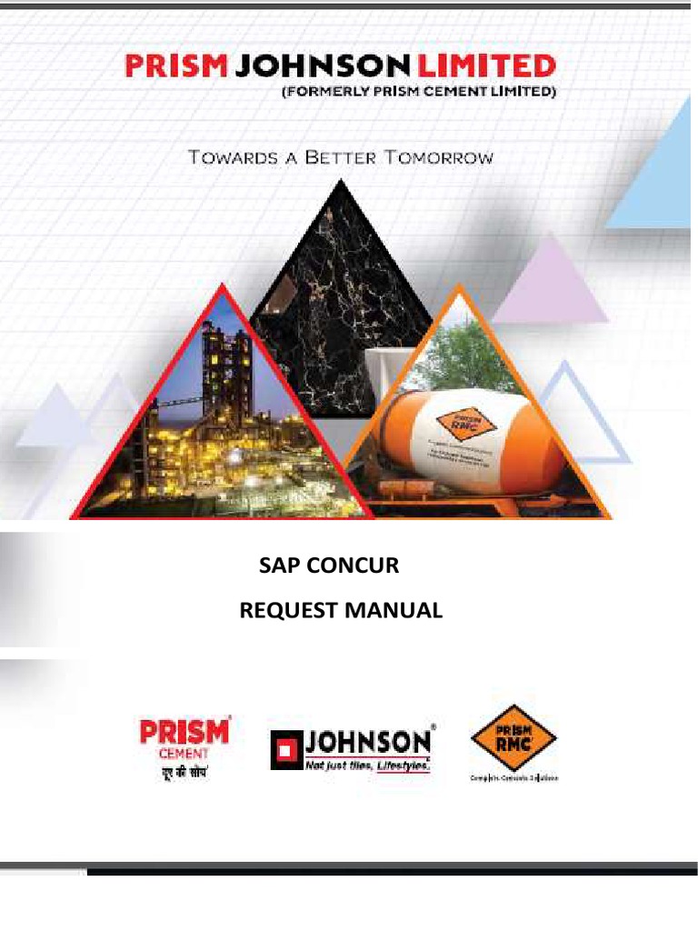 Sap Concur Request Manual | PDF | Login | Computing