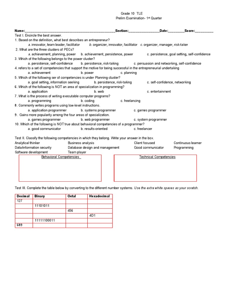 Grade 10 Tle 1st Quarter Edited Download Free Pdf Programmer