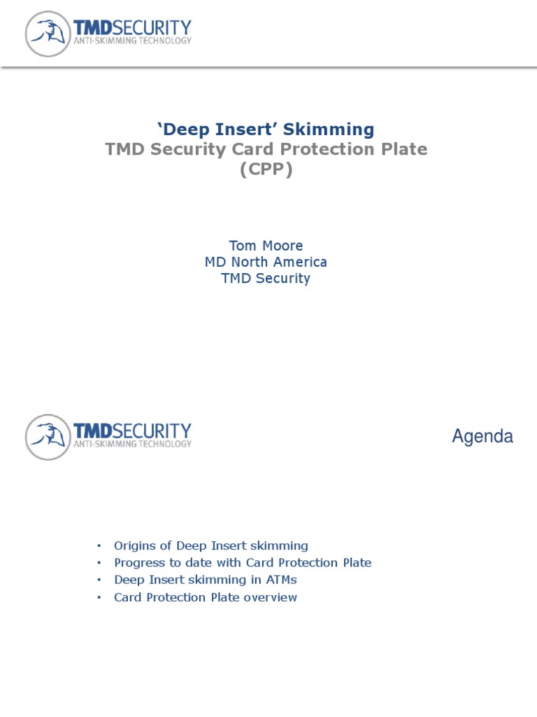 TMD Security Deep Insert Skimming and CPP Overview June 2016 | PDF ...