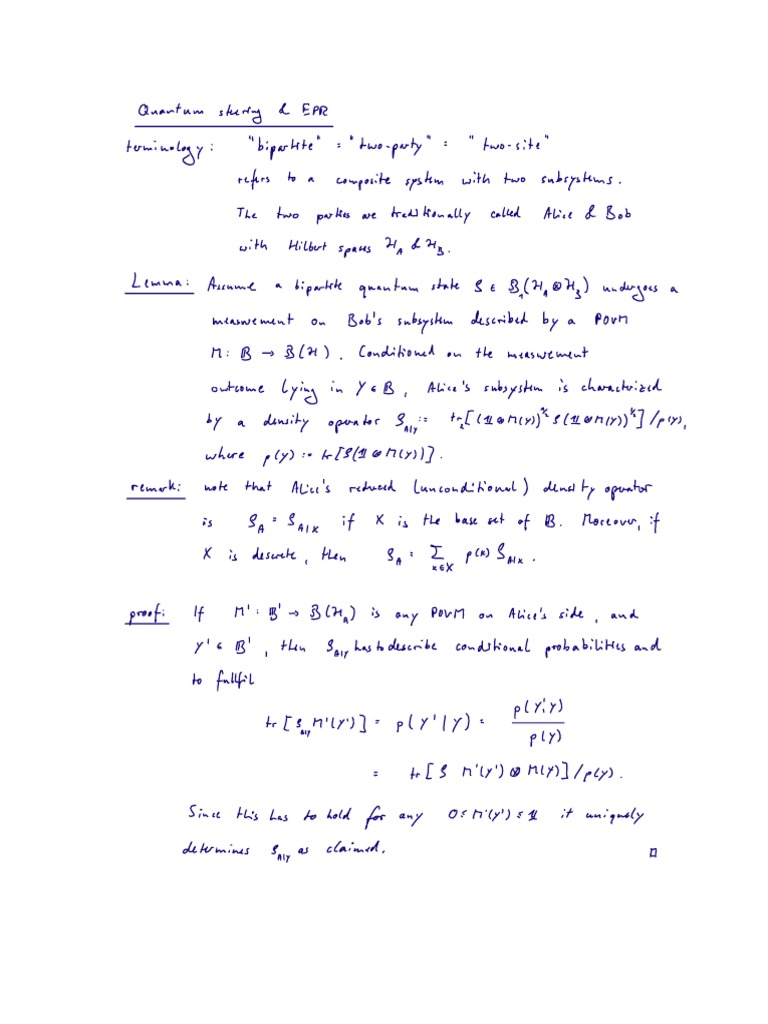 Quantum Steering and EPR | PDF | Quantum Entanglement | Scientific Theories