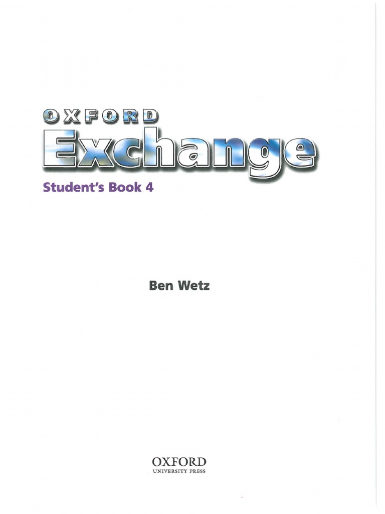 Oxford Exchange 4 Student's Book | PDF