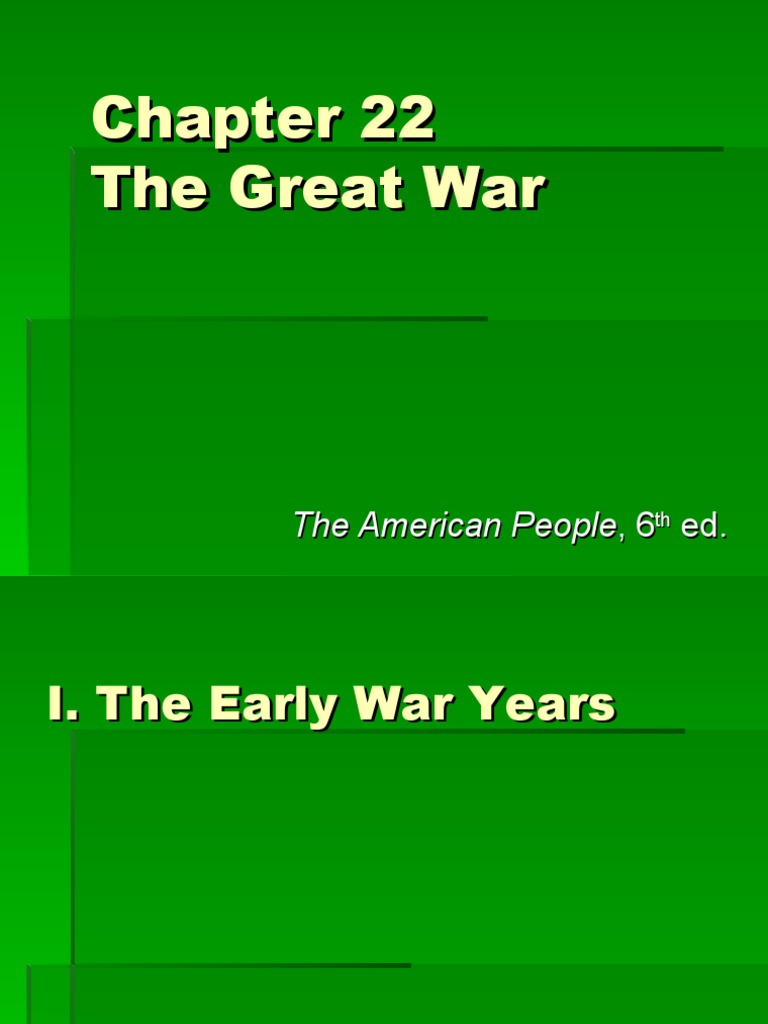 CHP 22 | PDF | The United States | World War I