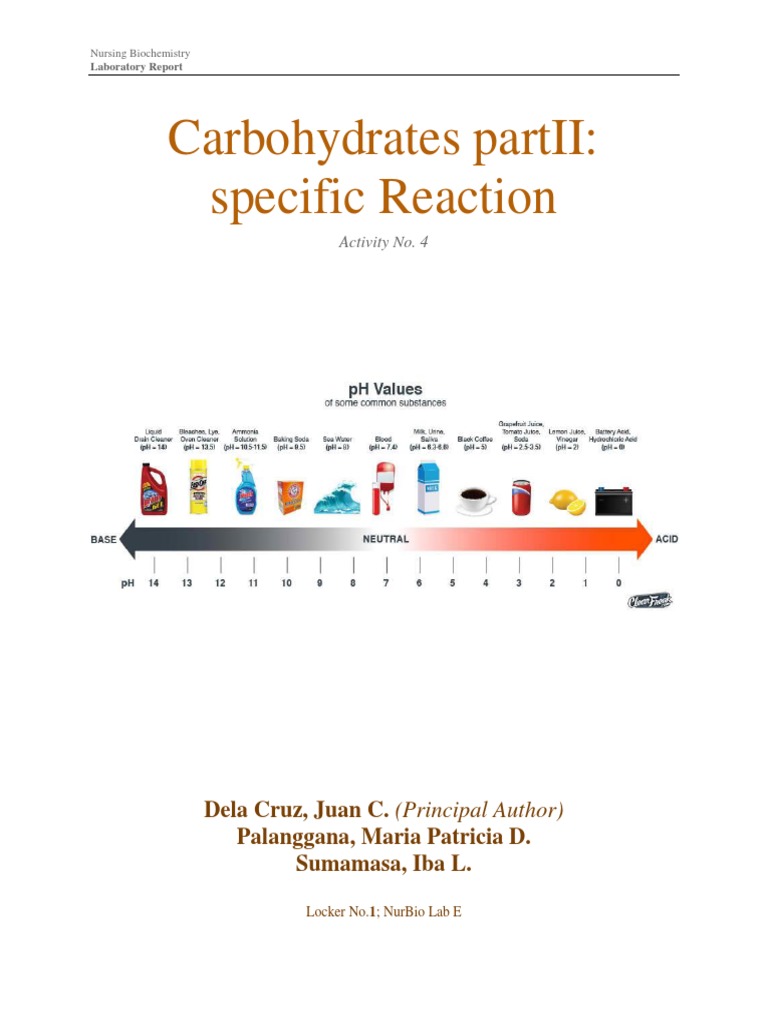 Sample Lab Report | PDF | Carbohydrates | Glucose