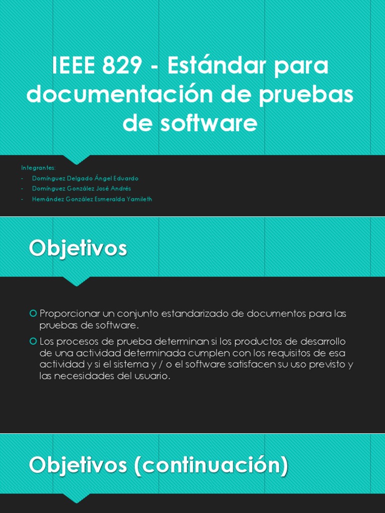 4 Ieee 829 | PDF | Pruebas de software | Software