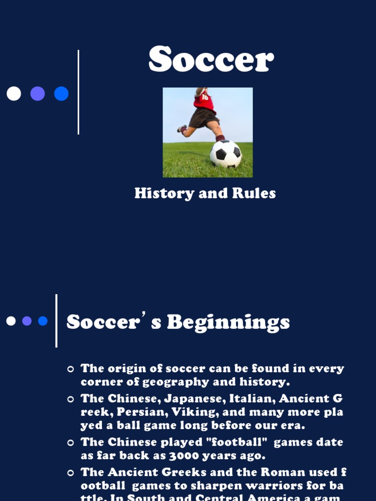 Soccer: History and Rules | PDF | Association Football | Defender ...