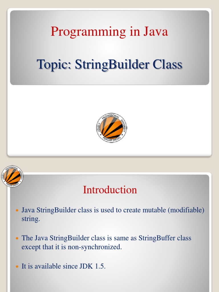String Handling (StringBuilder Class) | PDF | String (Computer Science) | Constructor (Object ...