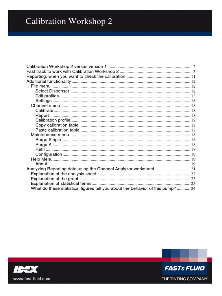 Calibration Workshop 2 Manual PDF | PDF | Standard Deviation | Calibration