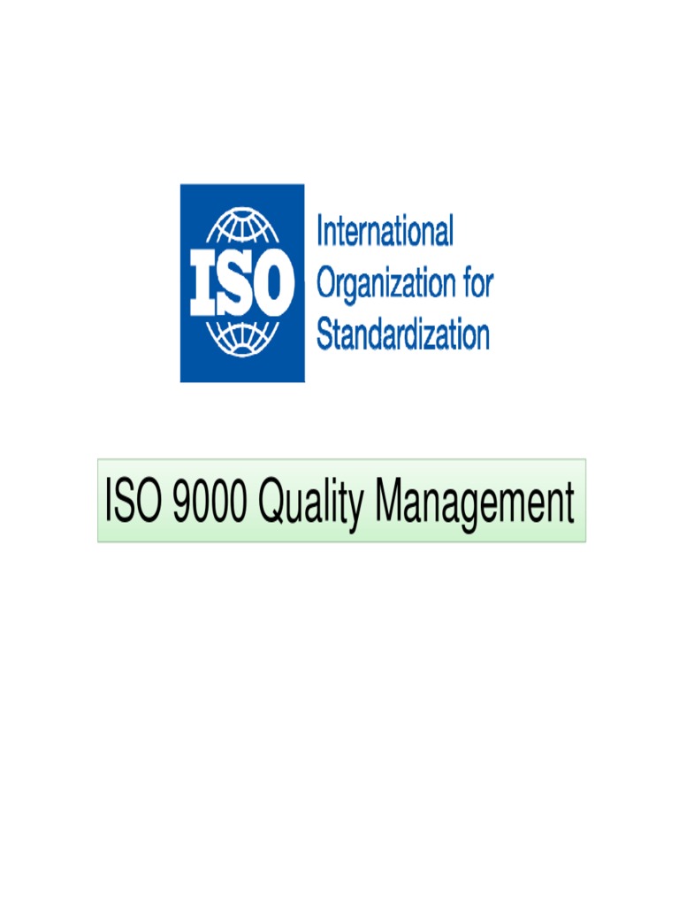 ISO 9000 Quality Management Overview | PDF | Iso 9000 | Quality Management