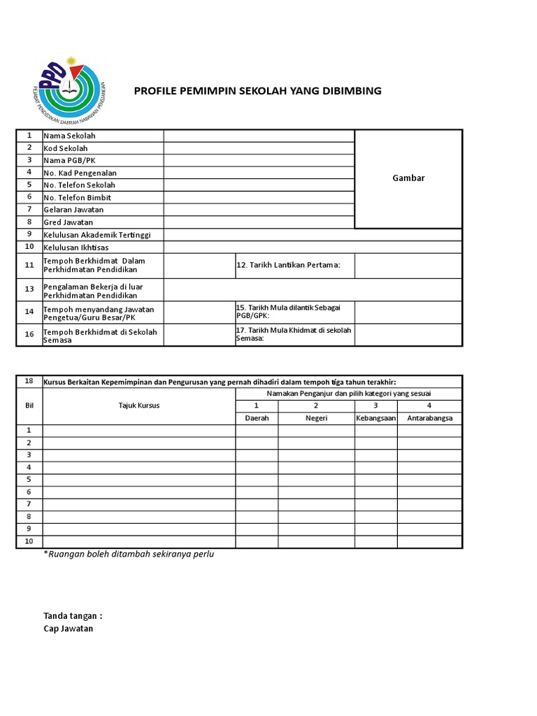 Borang SIP | PDF