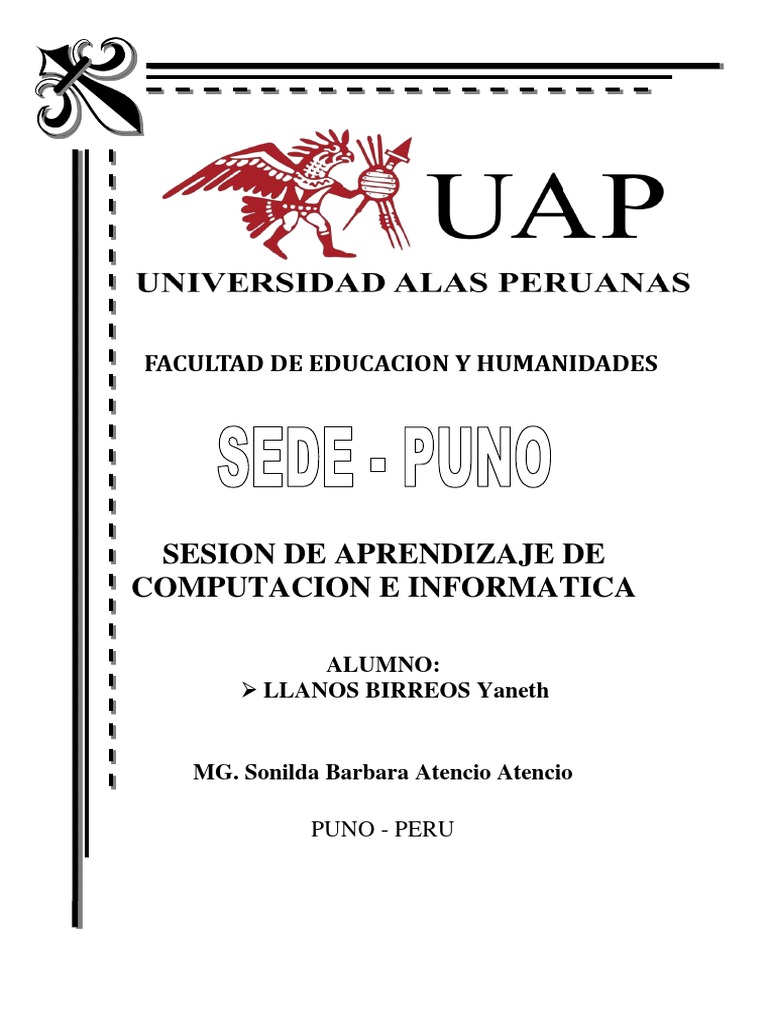 Sesion Se Aprendisaje Computacion de Yaneth | PDF | Point and Click | Microsoft PowerPoint