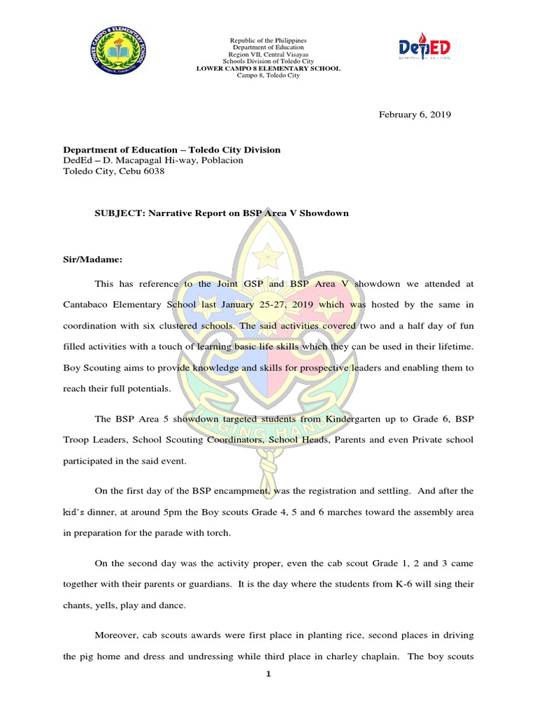 Department of Education - Toledo City Division: Lower Campo 8 ...