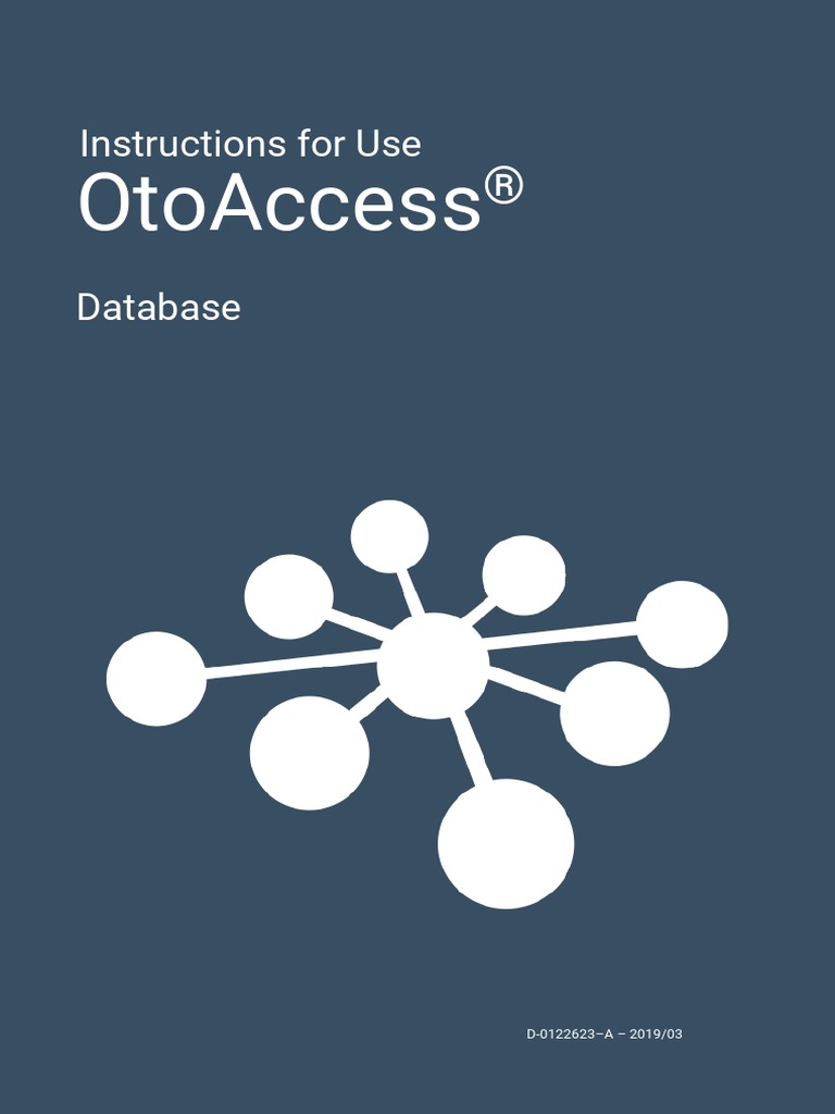 D 0122623 A 2019 03 Otoaccess Database Instructions For Use | PDF ...