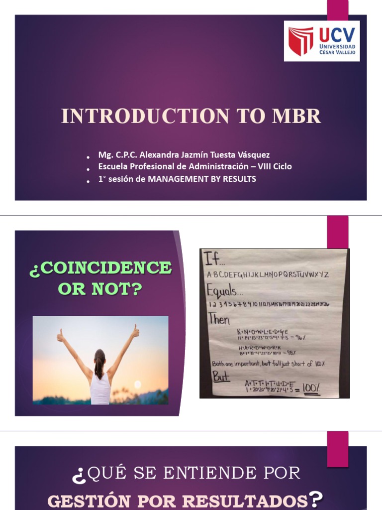 Introduction To MBR | PDF | Planificación estratégica | Business