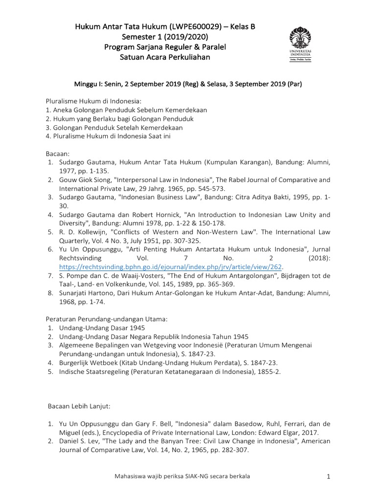 Sap Hatah Reg & Par FH UI | PDF