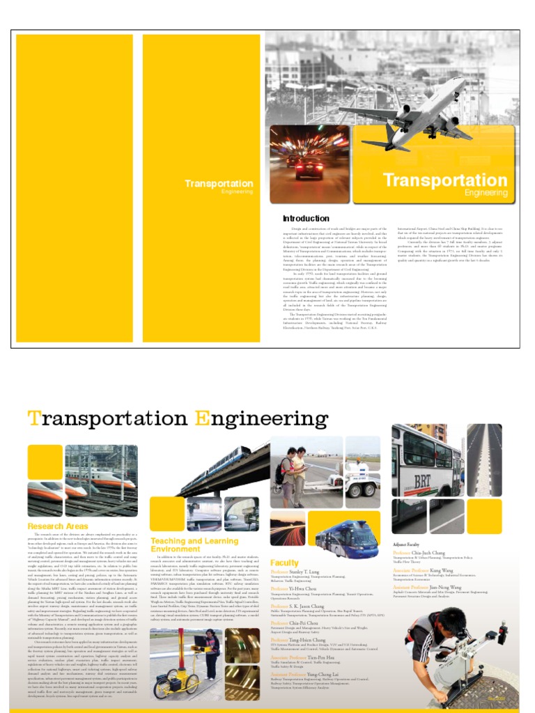 Transportation Engineering at NTUST | PDF | Traffic | Transport