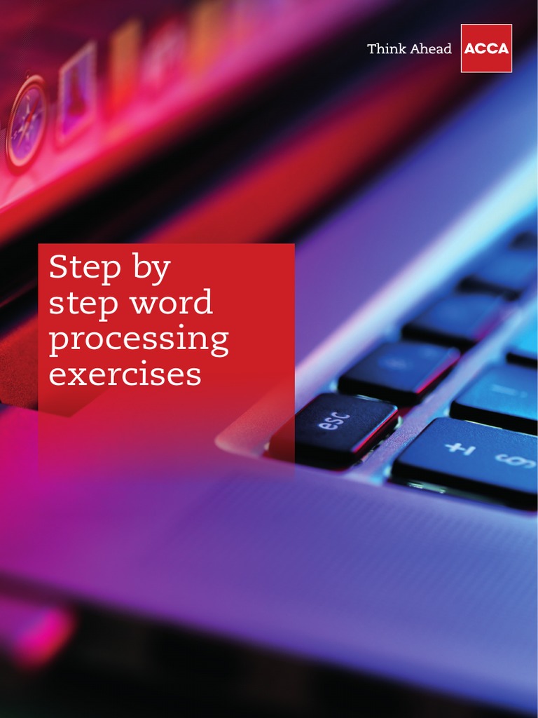 Step By Step Word Processing Exercises Pdf Pdf Audit Computer