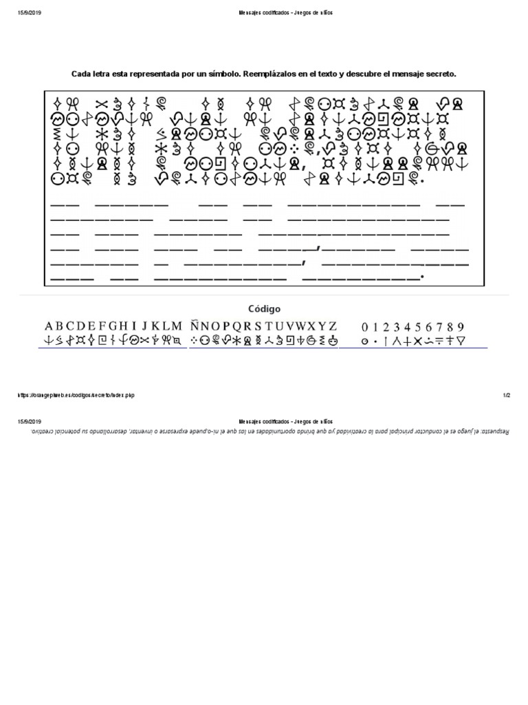 Mensajes Codificados | PDF