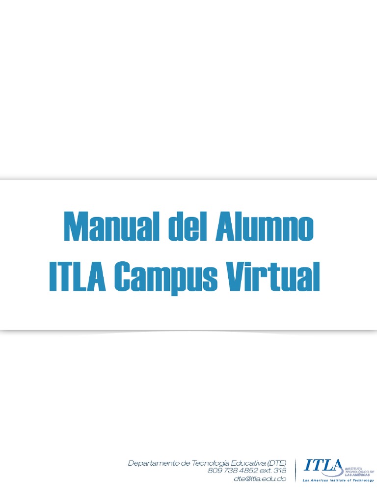 Manual Del Alumno ITLA Campus Virtual PDF | PDF | Contraseña | Salón de ...