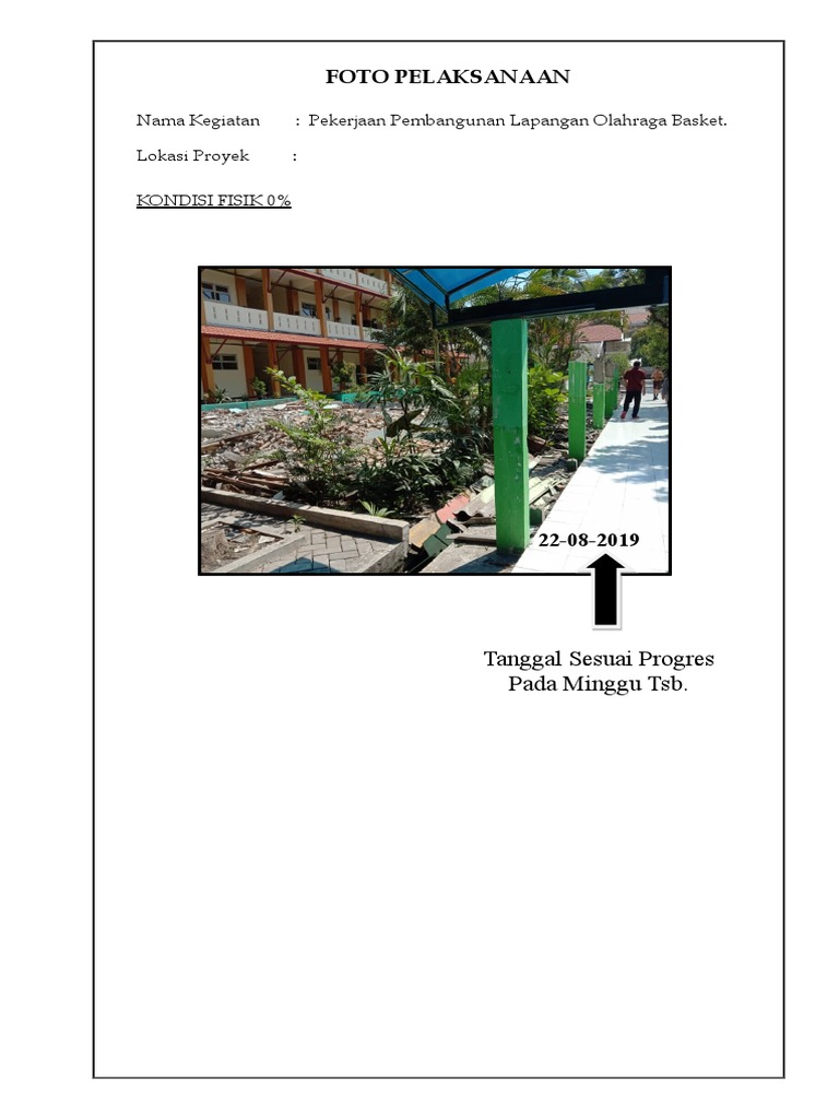 Contoh Foto Pelaksanaan Proyek | PDF
