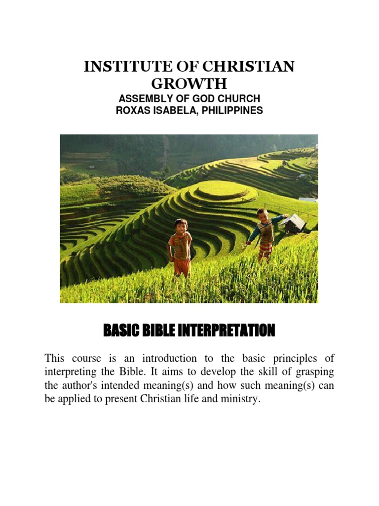 Basic Bible Interpretation | PDF | Bible Translations | Douay–Rheims Bible