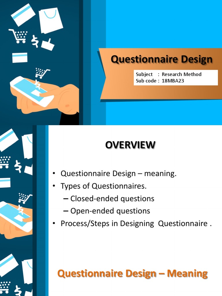 Questionnaire Design | PDF | Questionnaire | Survey Methodology