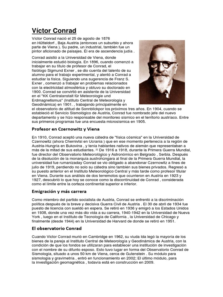 Biografia de Víctor Conrad | PDF | Alemania | Política mundial